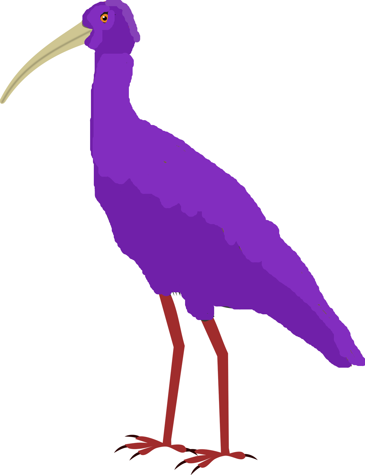 Waterbird the Purple Heart Ibis (Charlie and Lola) by IsaacHelton on ...