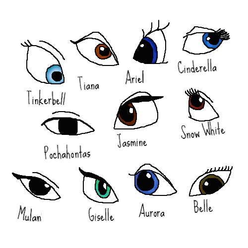 disney princess eyes by BEMILYDOODLEZ on DeviantArt
