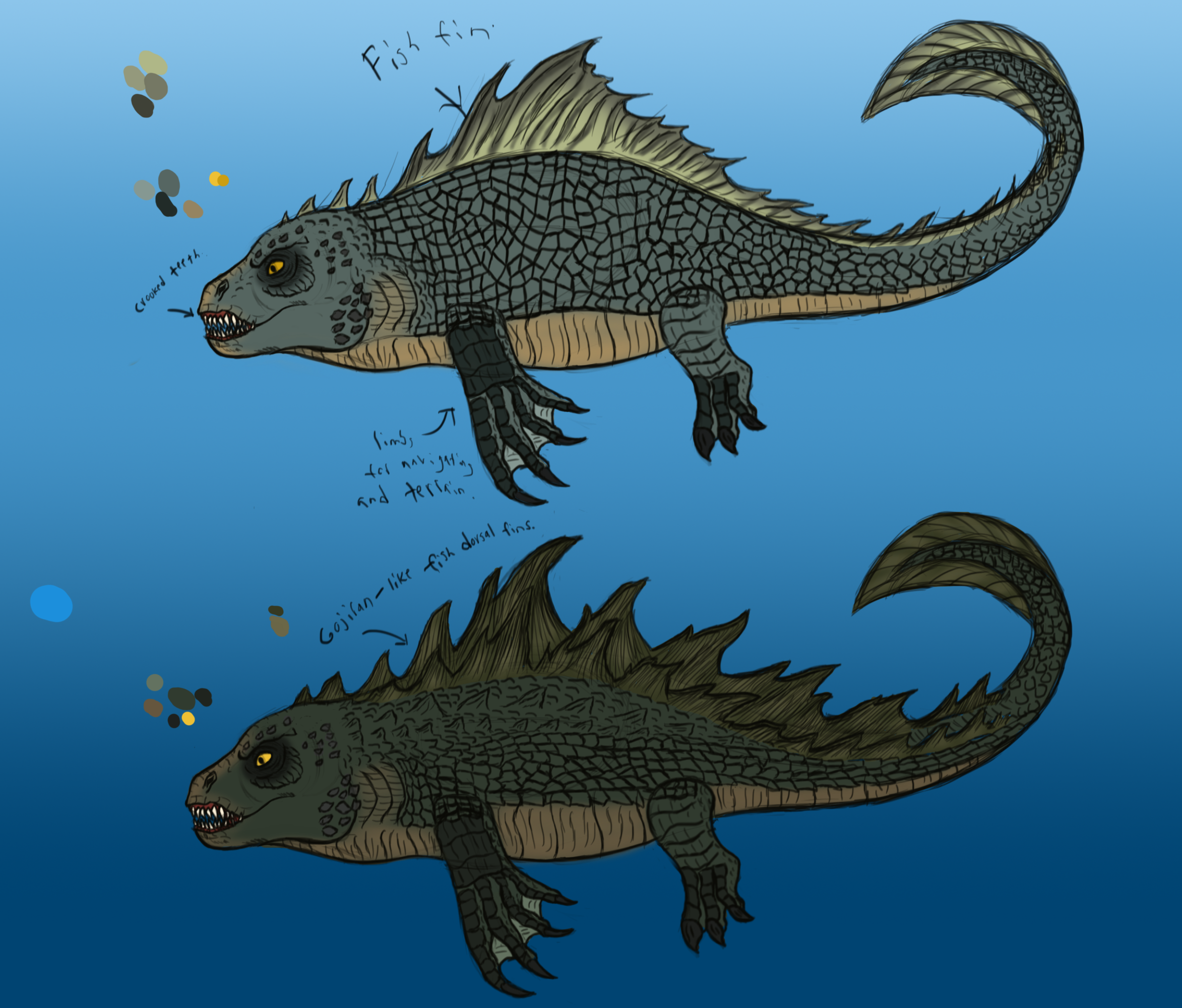 Godzilla-Fish Hybrid concept. by Johng117 on DeviantArt