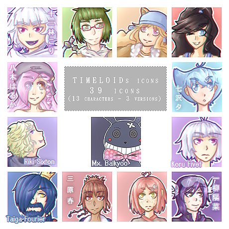 UTAU anniversary | TIMELOID icons by SPH-Works on DeviantArt