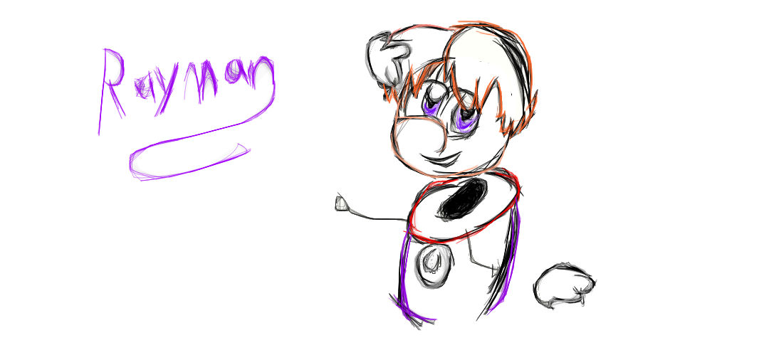 Rayman Sketch by ThatOneNeko-Chan on DeviantArt