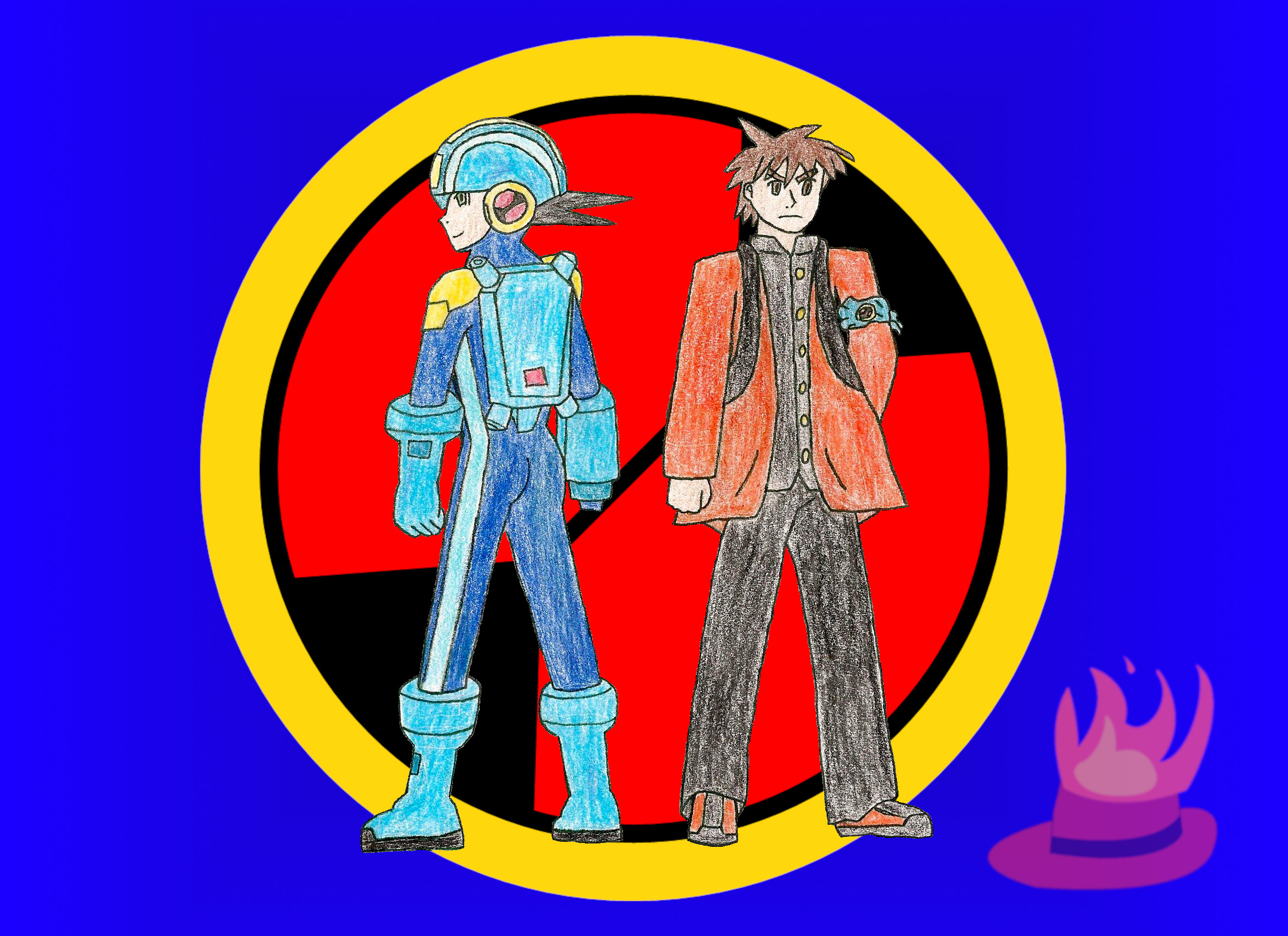 MMBN: ReInstalled- Lan Hikari And MegaMan.EXE by HatOnFire on DeviantArt