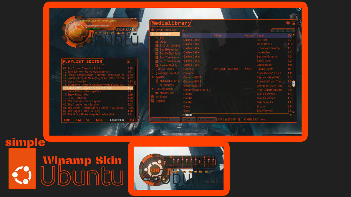 Simple Ubuntu,Winamp Skin by Rink408 on DeviantArt