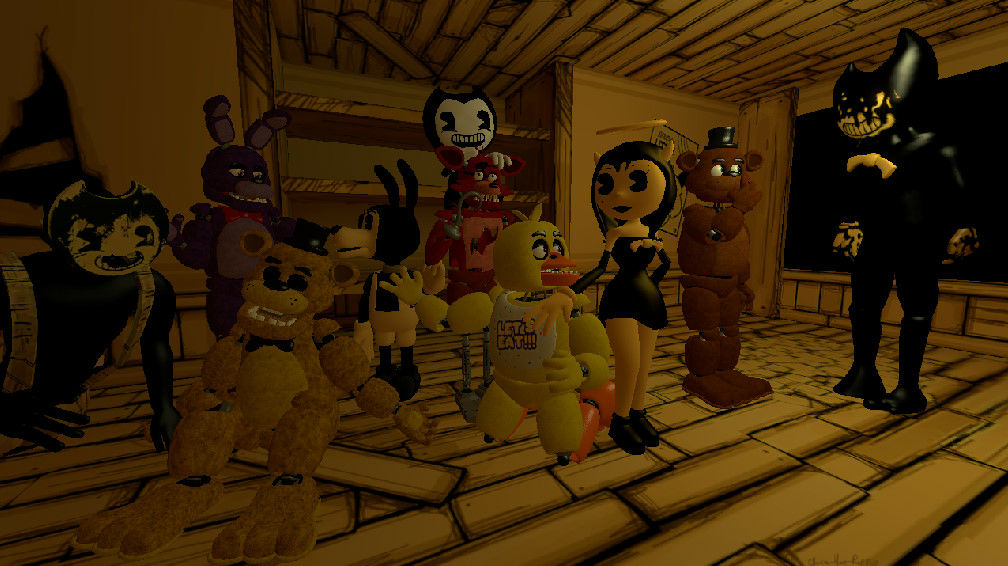 FNAF Meets BATIM by Chica-the-Puppy on DeviantArt