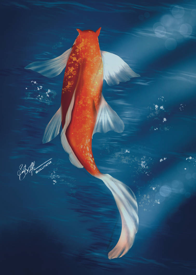 Koi Dragon by @callitister (Samar Zuffari) by Callitister on DeviantArt