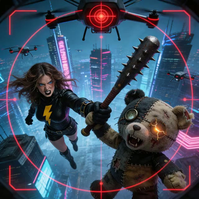Bolt Stitchspark: Neon Warden of the Cyber Ruins by IK5WZNEAIVF4QF5O on ...