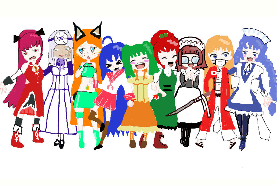 Group Of Animu by TheConfusedVampire on DeviantArt