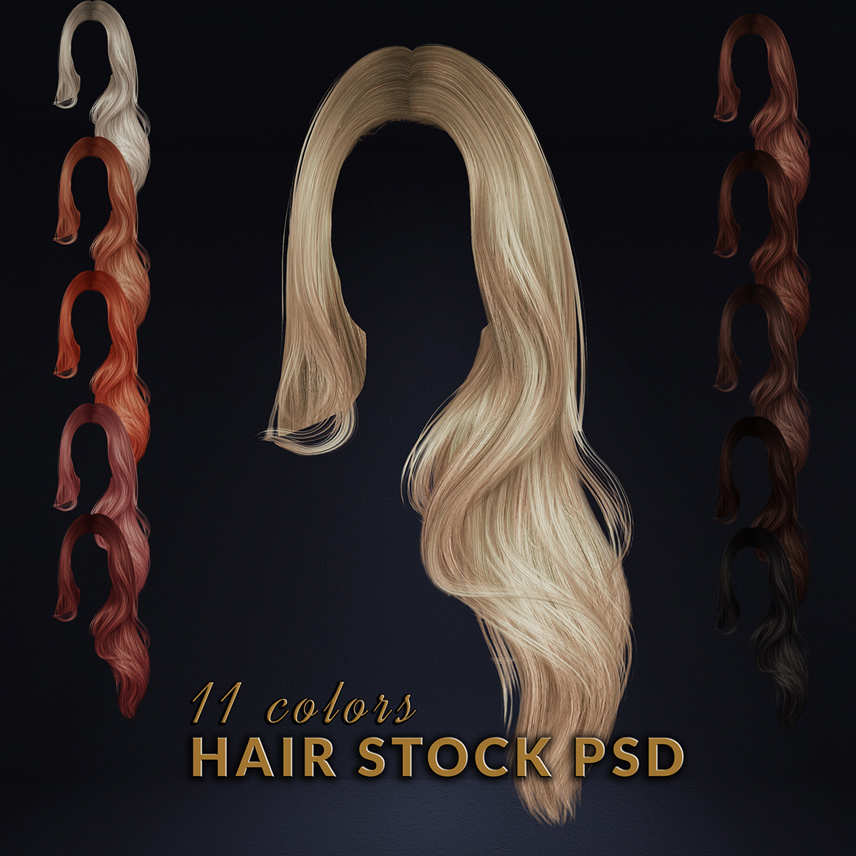 Hair Stock 01 PSD Template by sirengraph on DeviantArt