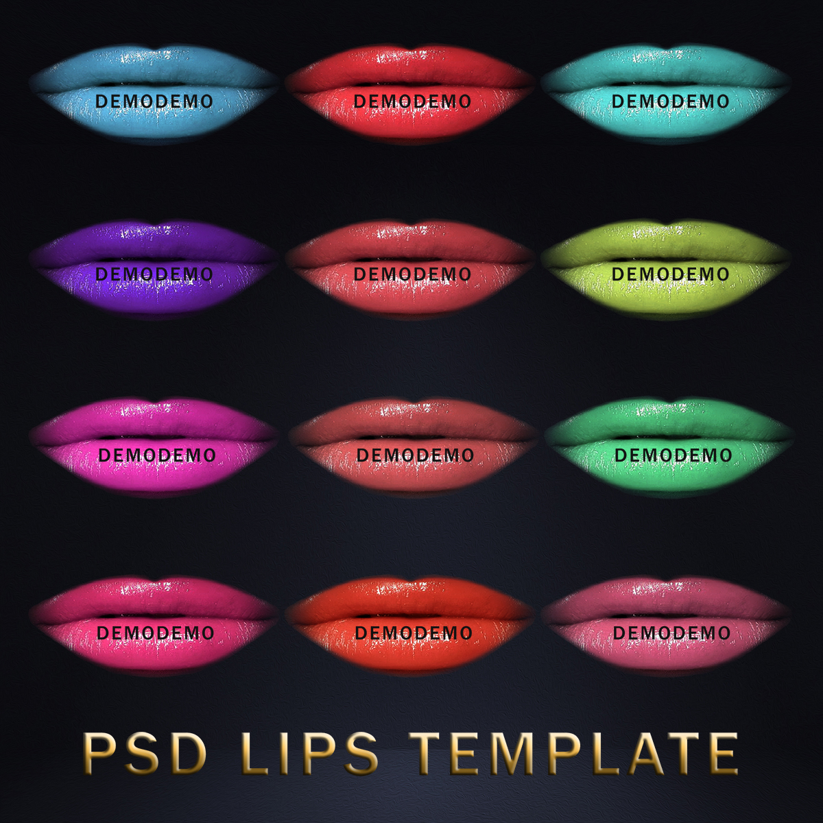 Lips PDS Template / PNG Template by sirengraph on DeviantArt