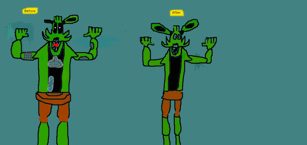 FNAF Spike Before and after. by WhiteFangthefox on DeviantArt