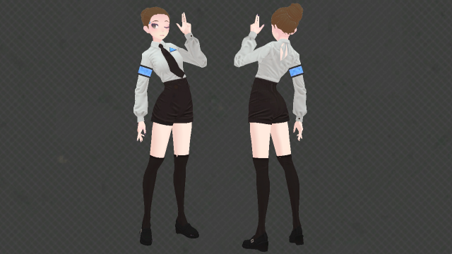 [MMDxDBH] Female Connor Model by iiElec on DeviantArt