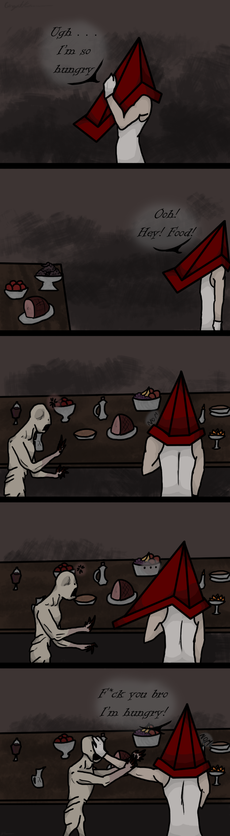 Slenderman X Pyramid Head