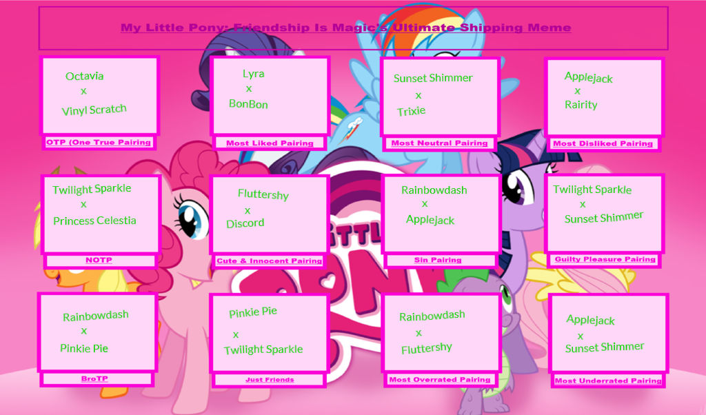 My MLP: FIM Ships by Th3M4nW1thN0N4m3 on DeviantArt
