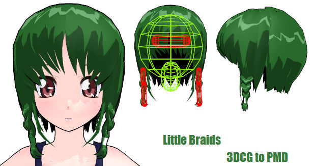 MMD- Little Braids.2 -DL by MMDFakewings18 on DeviantArt