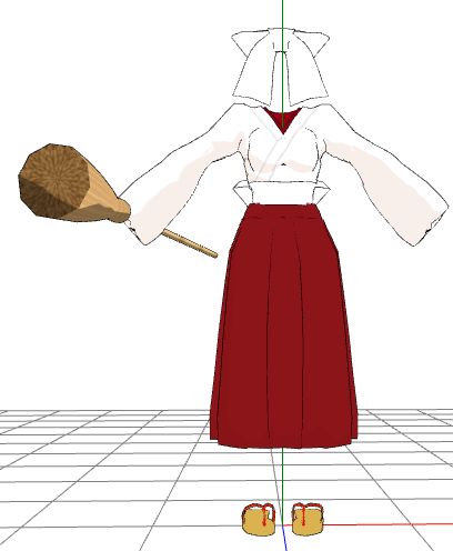 MMD- Miko Attire -DL by MMDFakewings18 on DeviantArt