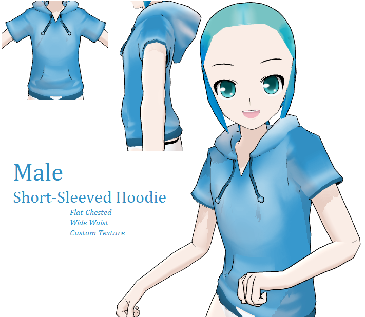 MMD- Male Hoodie -DL by MMDFakewings18 on DeviantArt