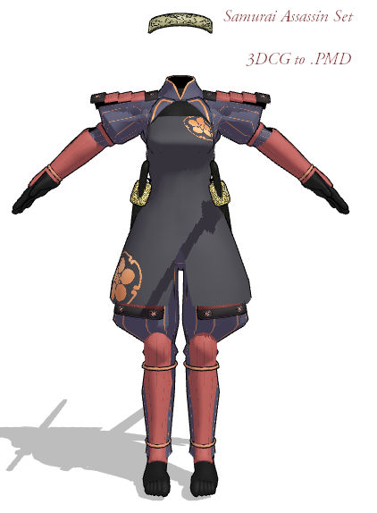 MMD- Samurai Assassin Set -DL by MMDFakewings18 on DeviantArt