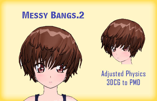 MMD- Messy Bangs.2 -DL by MMDFakewings18 on DeviantArt