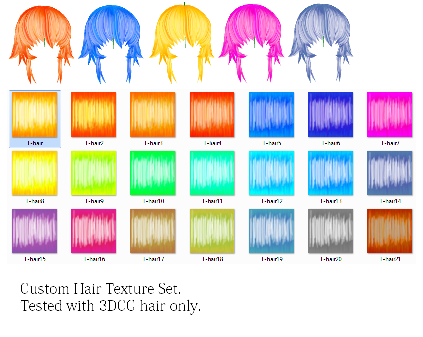 T-Hair Texture Set by MMDFakewings18 on DeviantArt