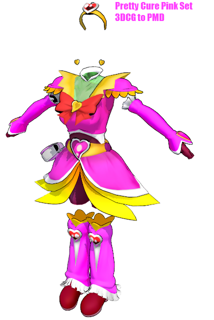 MMD- Pretty Cure Pink Set -DL by MMDFakewings18 on DeviantArt