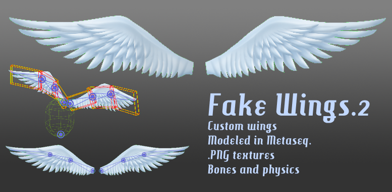 MMD- Fake Wings.2 -DL by MMDFakewings18 on DeviantArt