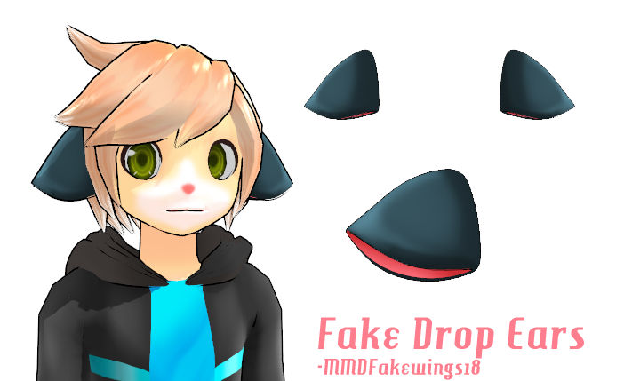 MMD- Fake Droppy Animal Ears -DL by MMDFakewings18 on DeviantArt