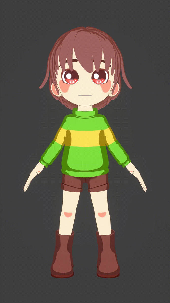 Chara 3D Blender by TheMellyThan on DeviantArt