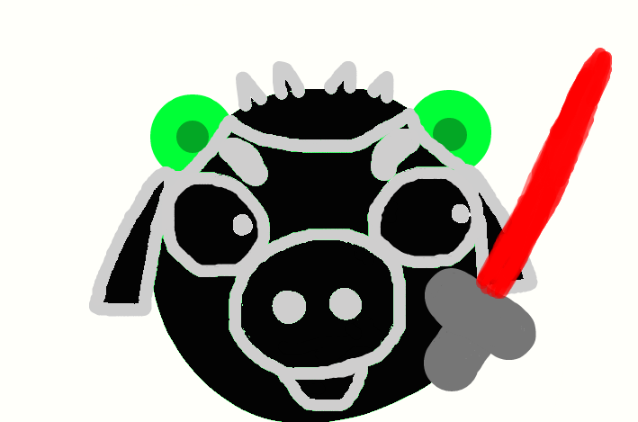 Angry Birds - King Pig as Darth Vader by worldofcaitlyn on DeviantArt