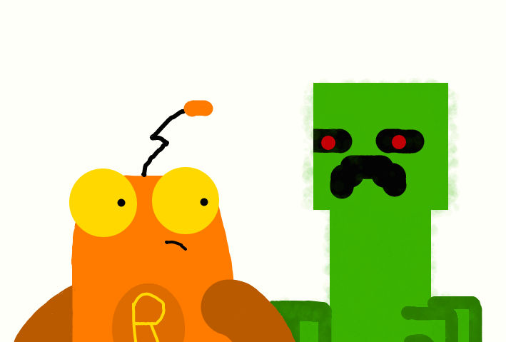 RandM - Creeper! by worldofcaitlyn on DeviantArt