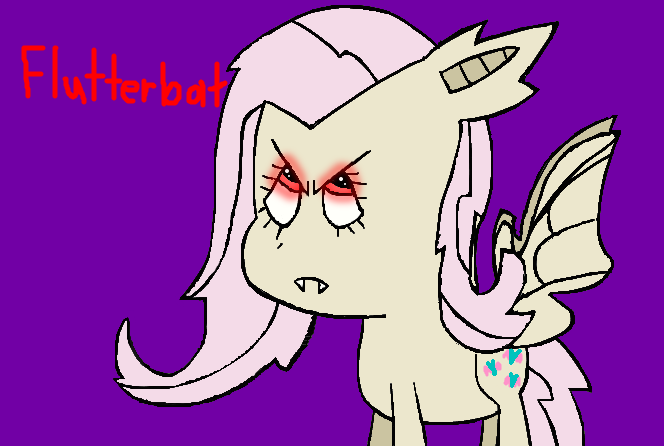 MLP - Flutterbat drawing by worldofcaitlyn on DeviantArt