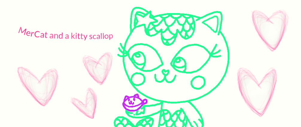 GD - MerCat And A Kitty Scallop by worldofcaitlyn on DeviantArt