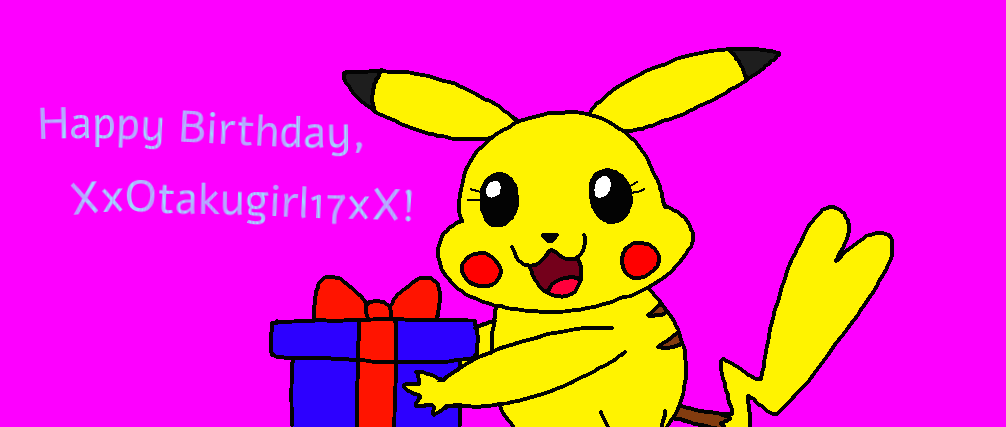 Happy Birthday Pikachu Gif