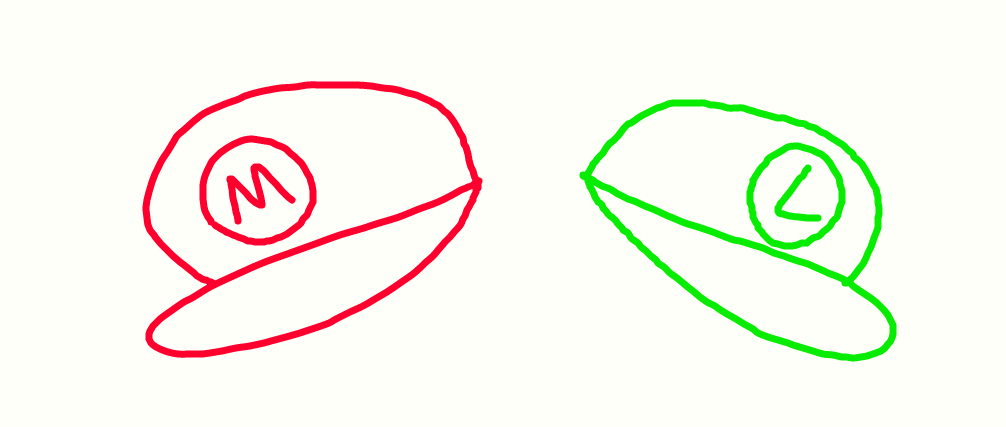 Mario - The Brothers' Hats by worldofcaitlyn on DeviantArt