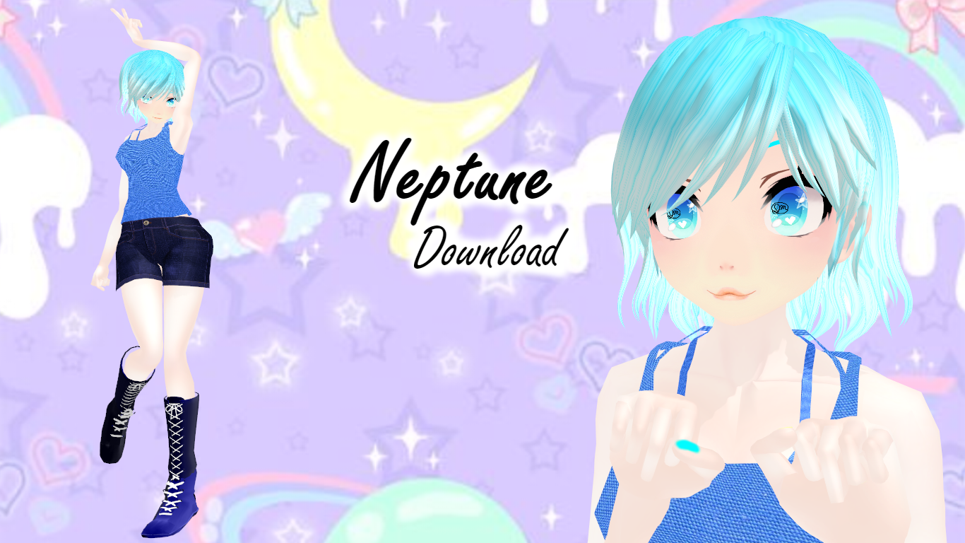 MMD Model [16] Neptune by JadePeridot on DeviantArt