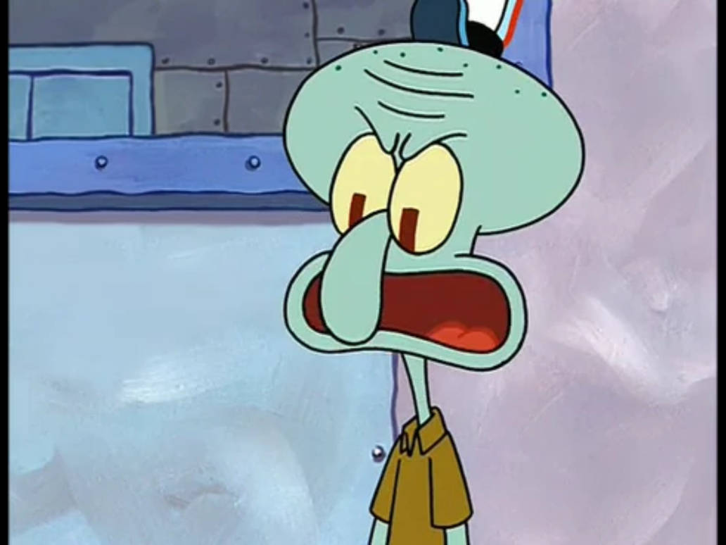 Describe This Picture Of Squidward? by SaraSpongeBob78 on DeviantArt