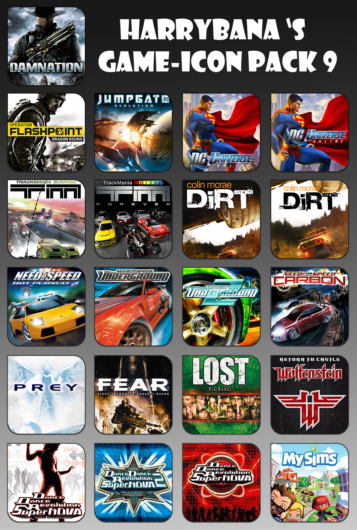 Game Aicon Pack 9 by HarryBana on DeviantArt