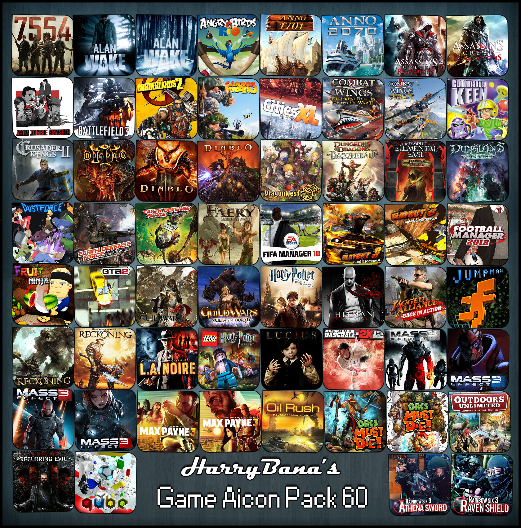 Game Aicon Pack 60 by HarryBana on DeviantArt