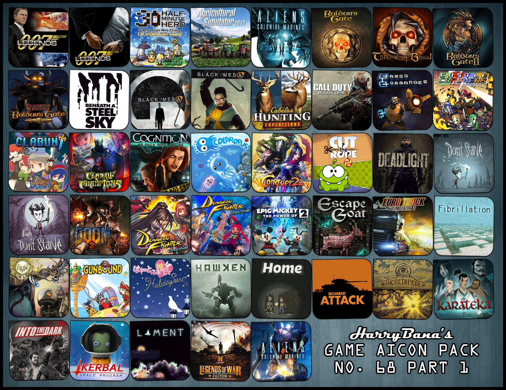 Game Aicon Pack 68 Part 1 by HarryBana on DeviantArt