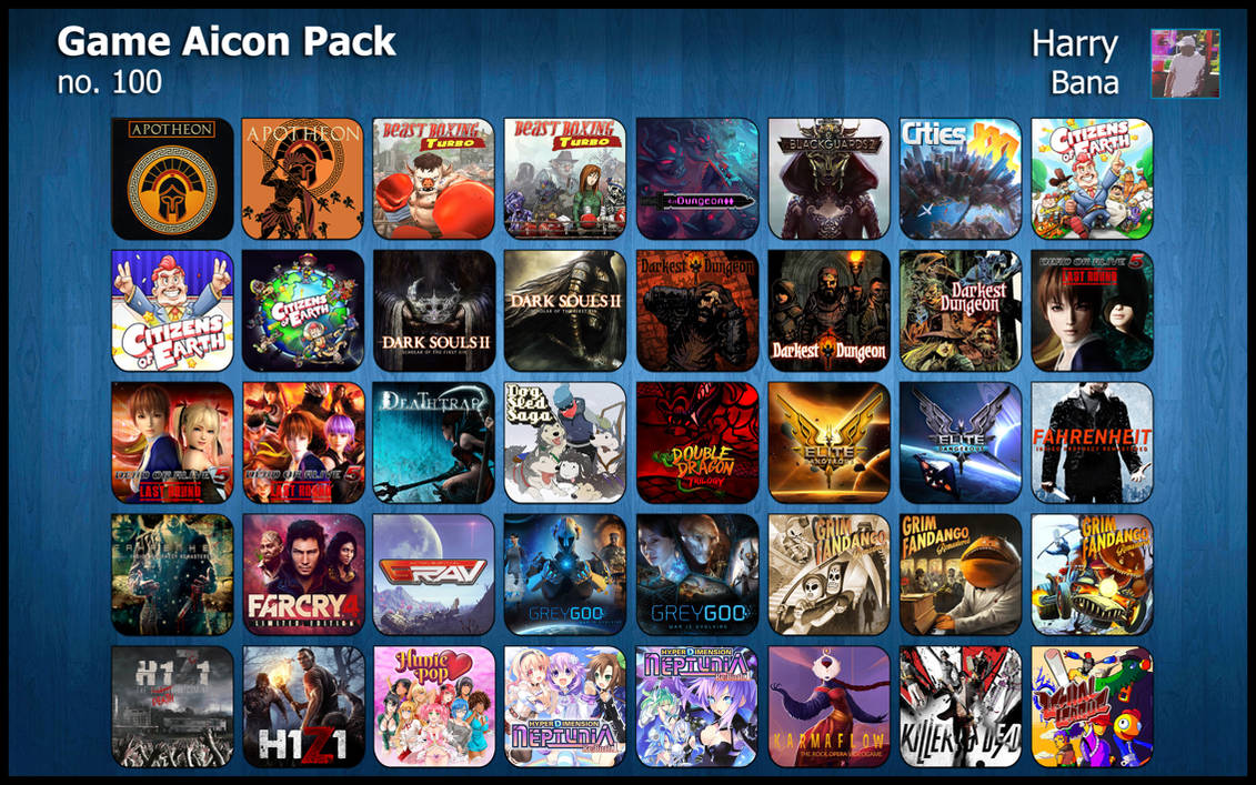 Game Aicon Pack 100 by HarryBana on DeviantArt