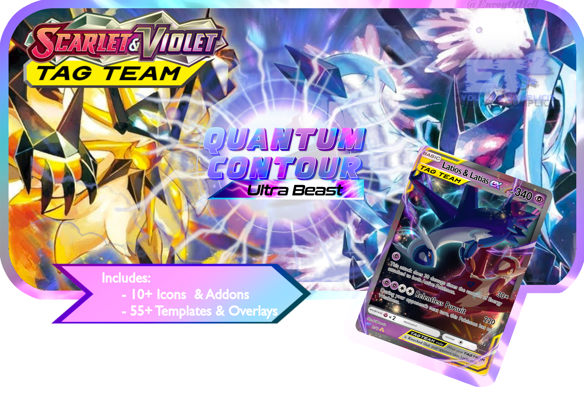 03 Quantum Contour: Ultra Beast Tag Team Templates by envoyofhell on ...