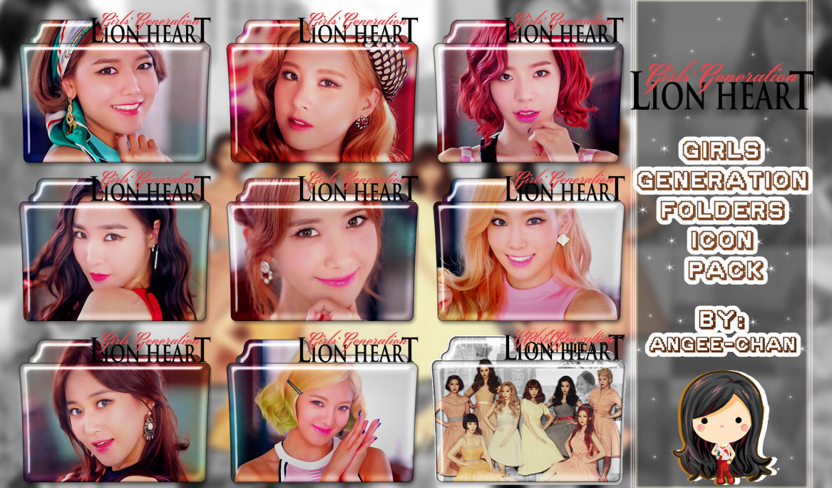 FOLDERS DE -GIRLS GENERATION-LION HEART by ANGEE-CHANN on DeviantArt