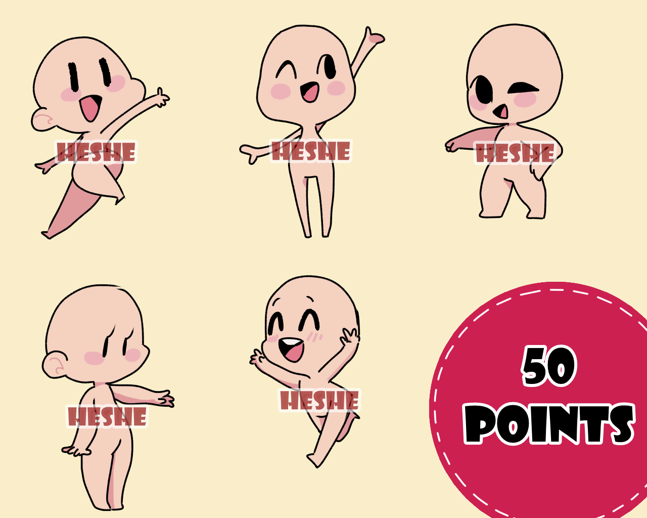 Chibi base 50 points by HesheStar on DeviantArt