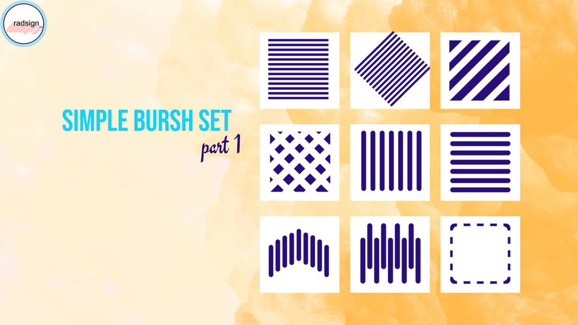 Simple Brush Set Part 1 by radsign on DeviantArt