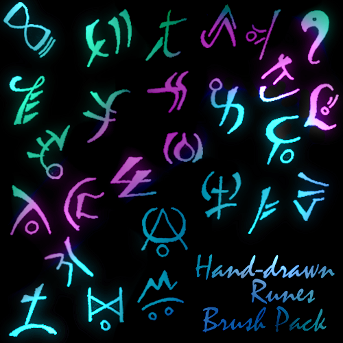Hand-Drawn Runes Brush Pack by ReachForTheStarfish on DeviantArt