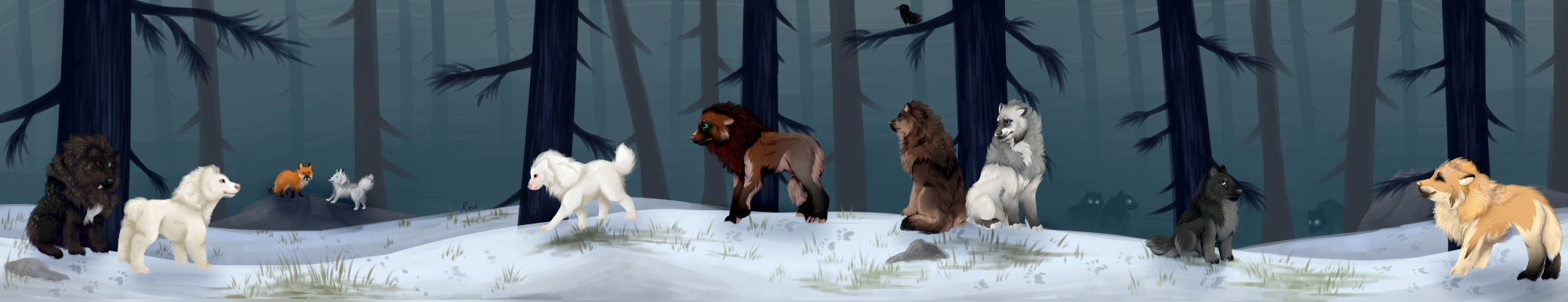 Dark Pines by RedRiverss on DeviantArt