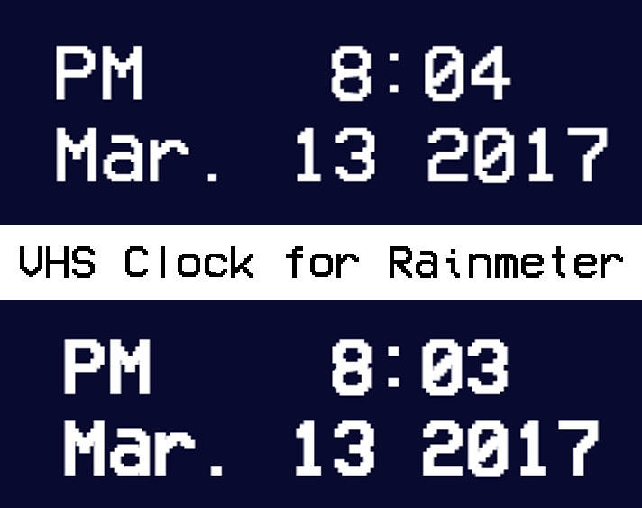 VHS Clock for Rainmeter by amcote on DeviantArt