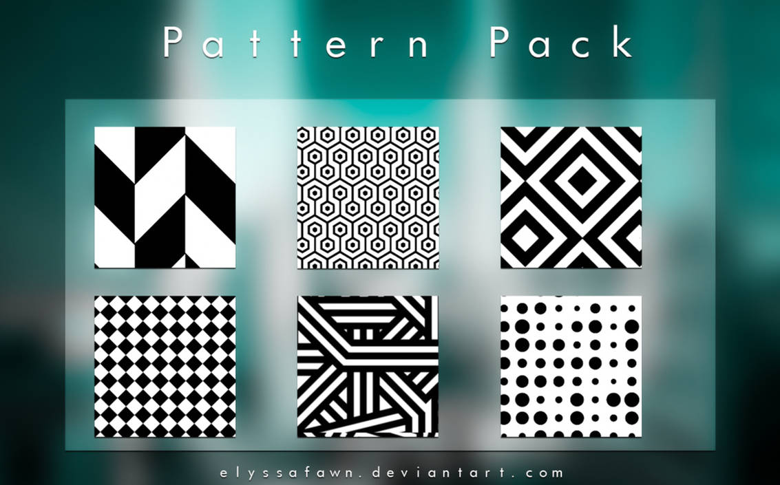 Pattern Pack | 6 P A T T E R N by elyssafawn on DeviantArt
