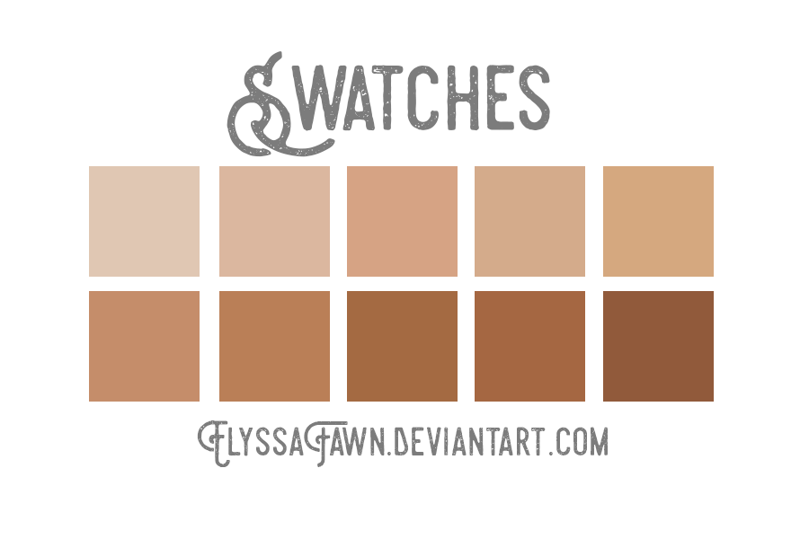 Swatches #2 Skin Tones by elyssafawn on DeviantArt