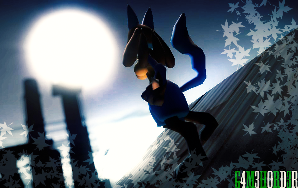 Female Lucario At The Night by G4M3HORD3R on DeviantArt
