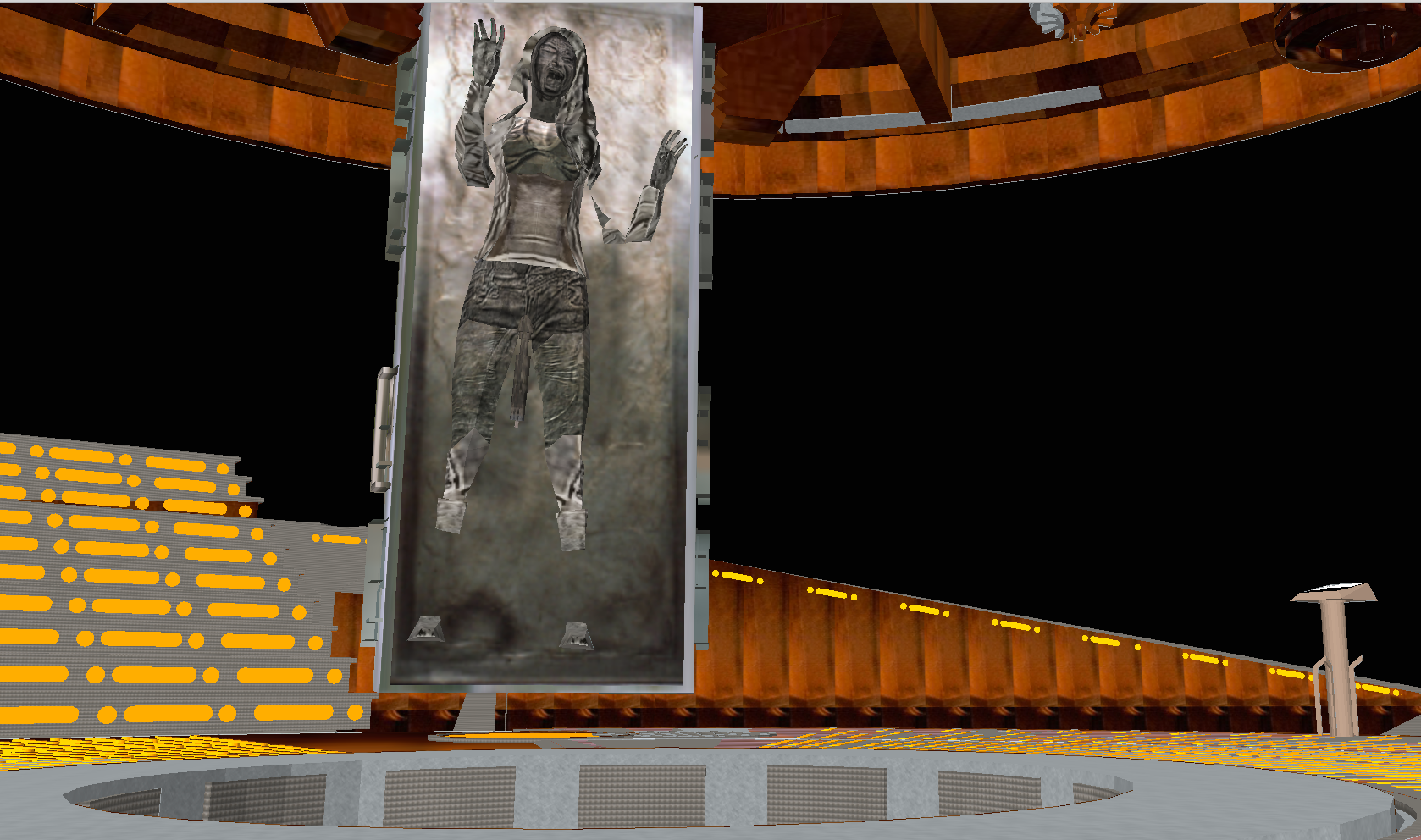 grace in carbonite freezing chamber by Cloudartistmaster on DeviantArt